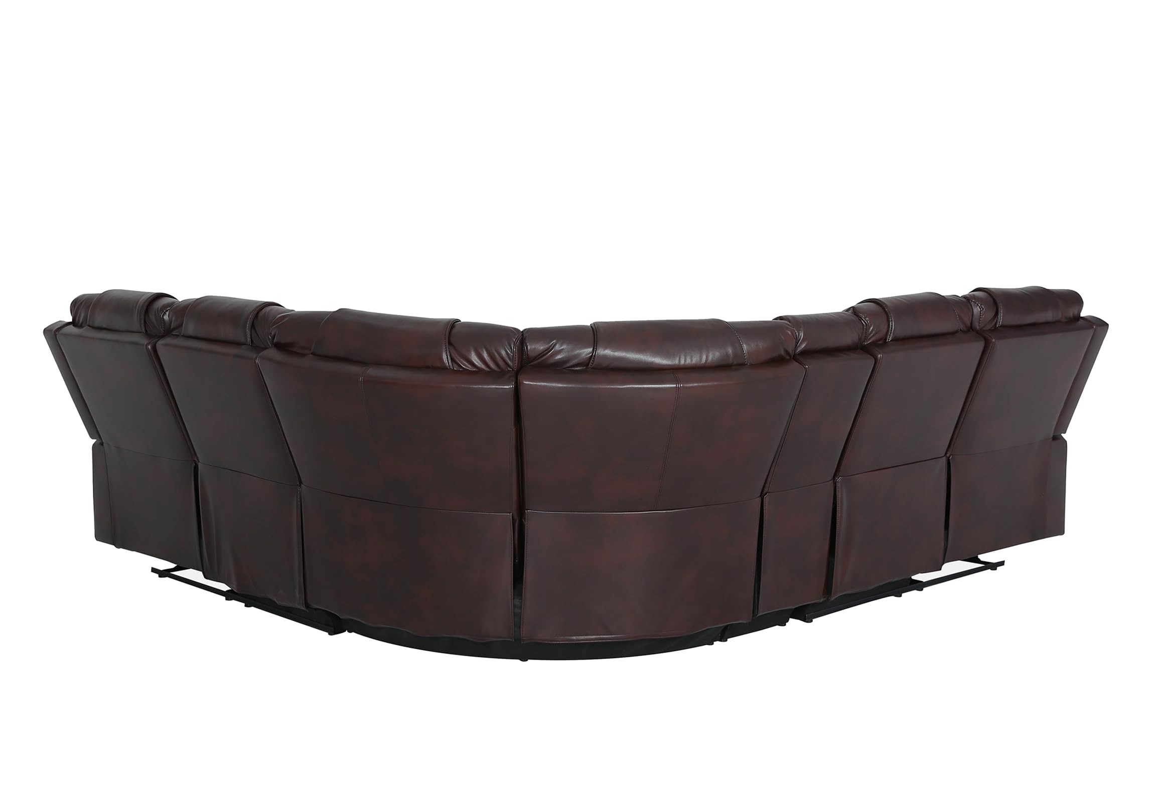 Recliner Sectional Sofa Couches for Living Room Home Theater with Cup Holders Console Table Storage