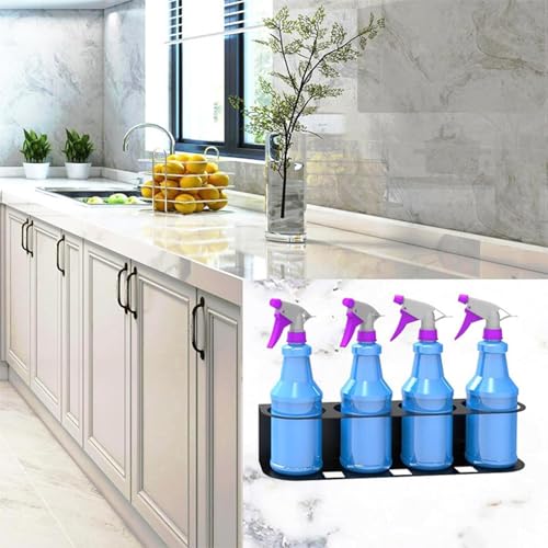 Spray Mount - Spray Bottle Holder | Wall Mounted Spray Bottle Holder | Heavy-Duty Steel Wall Holder | Bottle Rack For All-Purpose At Garage And Home Garage And Workshop Accessories