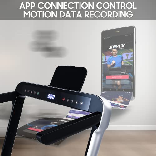UMAY Foldable Portable Treadmill for Home Office, 7.5 MPH Running & Walking Treadmill 300 lb Capacity with Bluetooth Speaker & APP Control