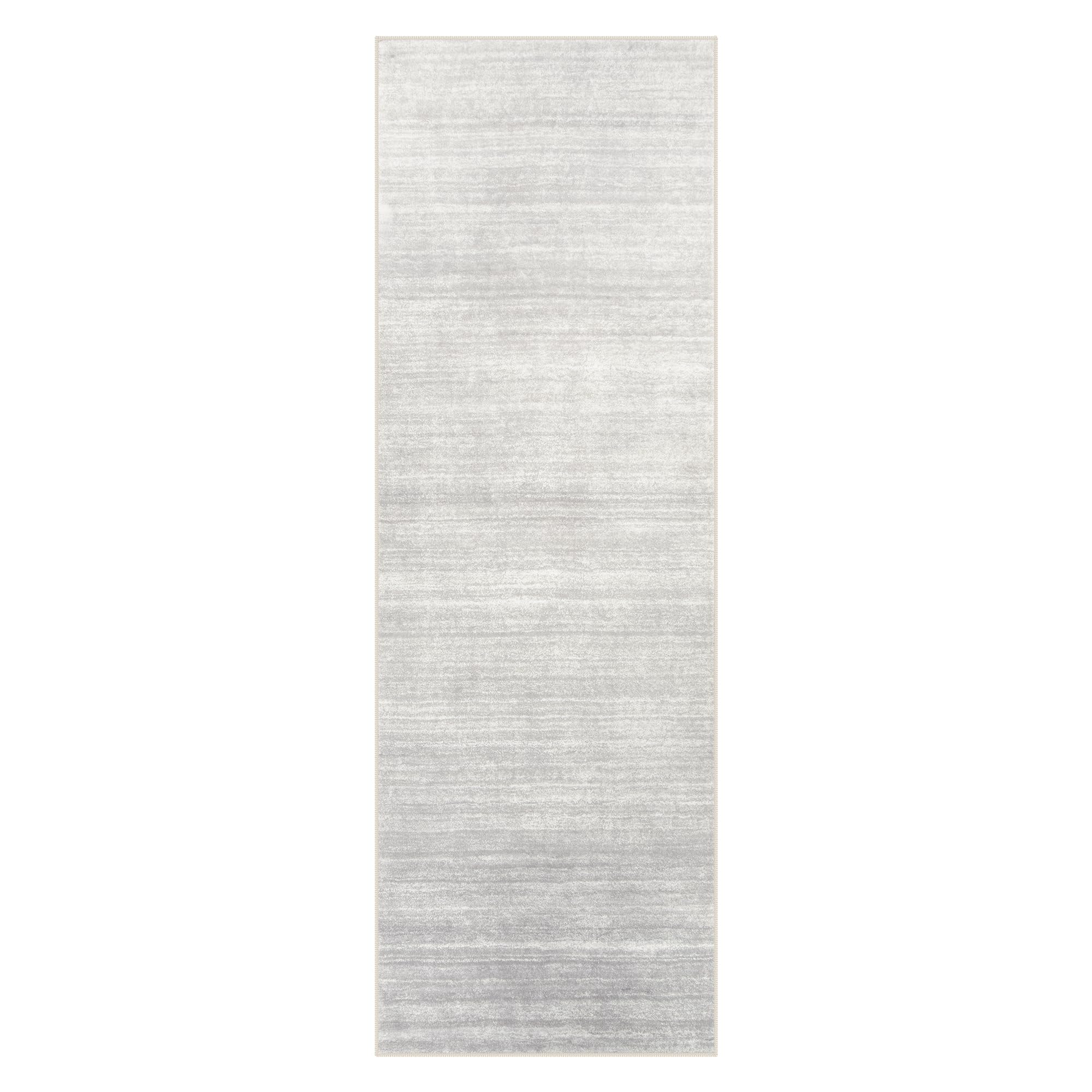 Lahome Modern Ombre Hallway Runner Rug for Entryway Indoor, 2x6 Kitchen Runner Rugs Non Skid Washable Runner Rug Soft Gradient Ultra-Thin Bathroom Runner for Bedroom Laundry(2'x6',Grey