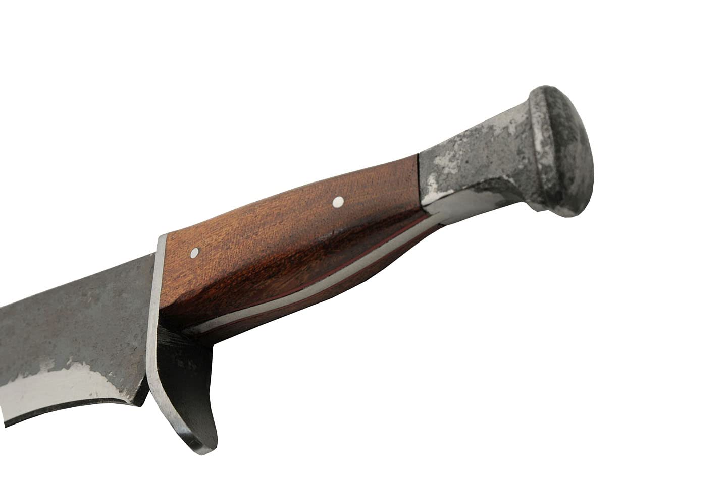 Forged Leaf Carbon Steel Blade Wooden Handle 13.75 inch EDC Hunting Knife