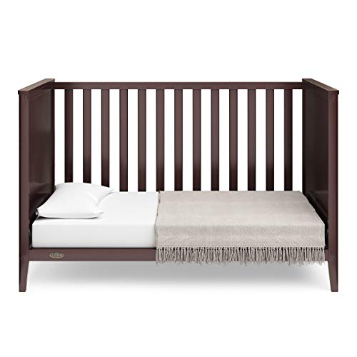 Graco Melbourne 3-in-1 Convertible Crib (Espresso) β Converts from Baby Crib to Toddler Bed and Daybed, Fits Standard Full-Size Crib Mattress, Adjustable Mattress Support Base