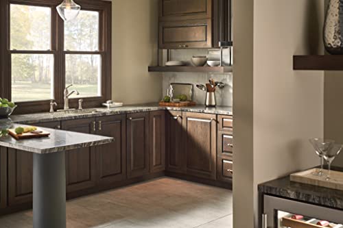 Moen S3945SRS Traditional Deck Mounted Kitchen Soap Dispenser with Above the Sink Refillable Bottle, Spot Resist Stainless