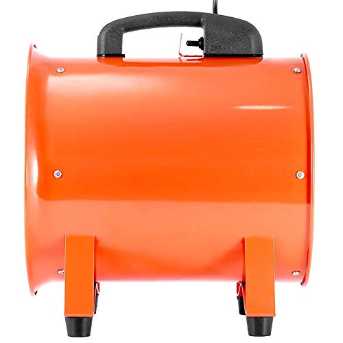 OrangeA Utility Blower Fan 12 Inch 0.7HP 2295 CFM 3300 RPM Portable Ventilator High Velocity Multifunctional Ventilator Fume Extractor (12 Inch)