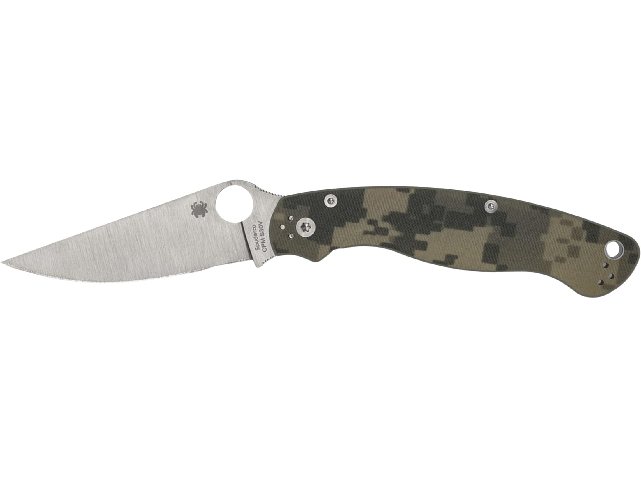 Spyderco Knives Military 2 C36GCMO2 Camo G-10 and S30V Stainless Pocket Knife