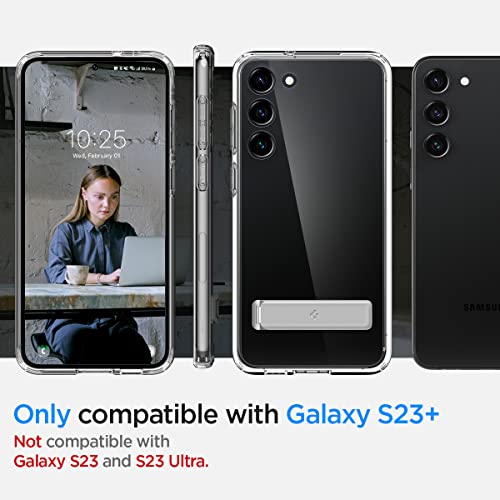 Spigen Ultra Hybrid S Designed for Galaxy S23 Plus Case (2023) - Crystal Clear