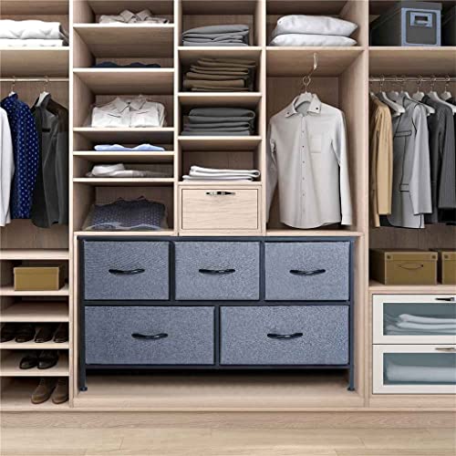 SEASD 5 Tiers Storage Drawers Living Room Furniture 5 Bin Bedroom Organizer Nightstand Closet Home Storage Drawers Clothes Storage