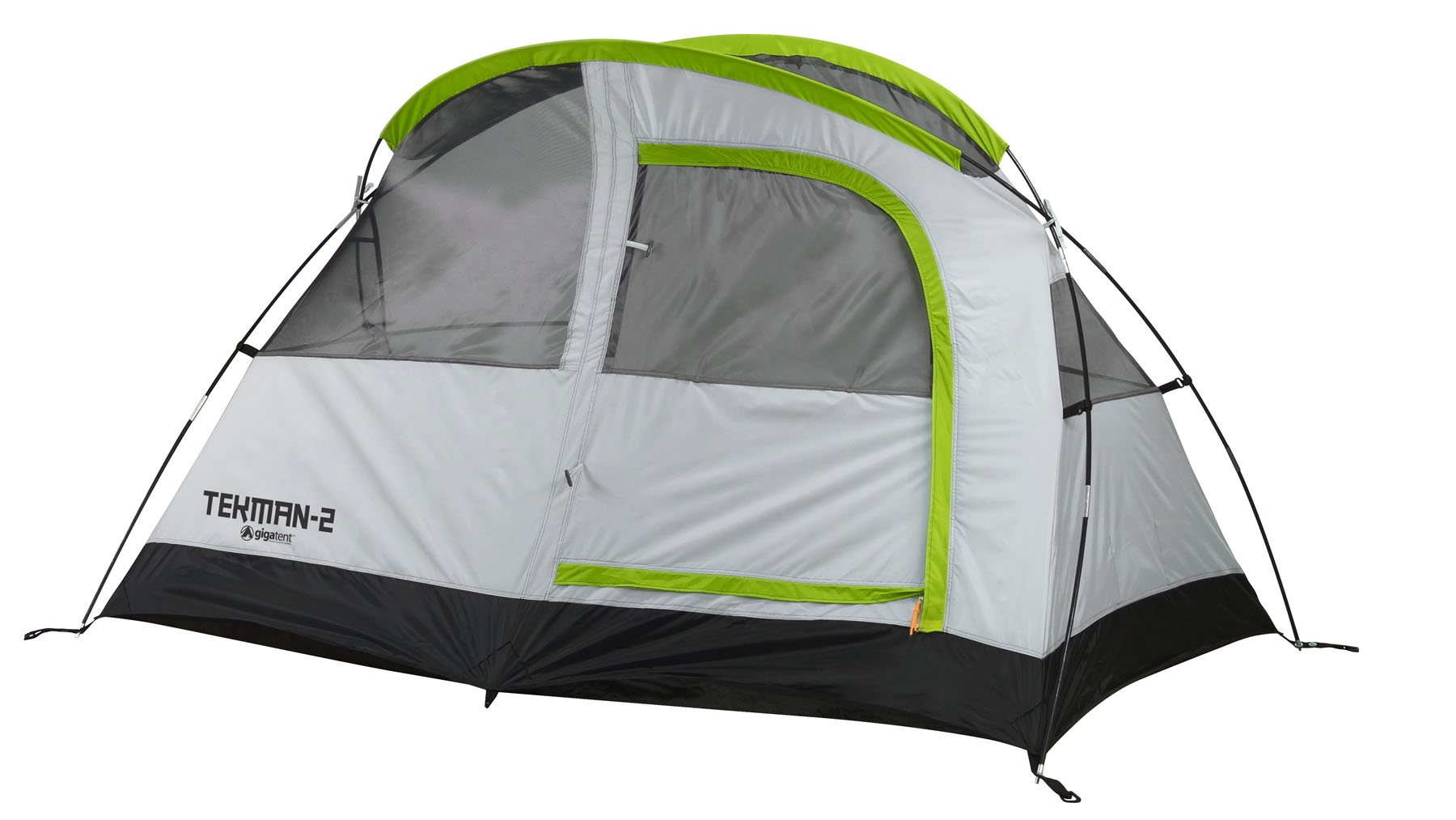 GigaTent TEKMAN 2 7 X 5 2 Person 3 Season Dome Backpacking Tent Oversized Fly with Gear Vestibule,Green,MT 011