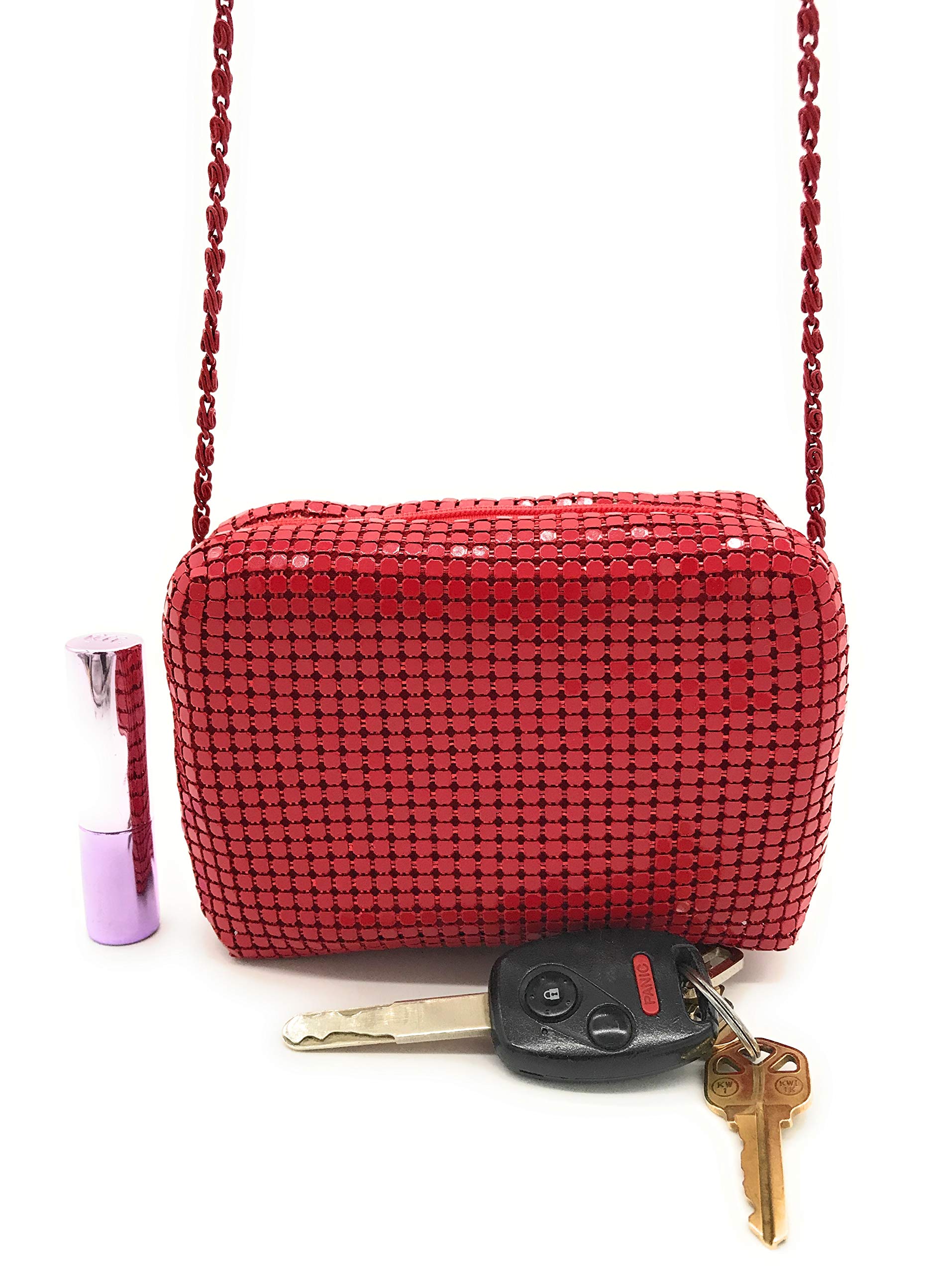 Frewahmesh X-Small Women Metal Mesh Evening bag (Gold)