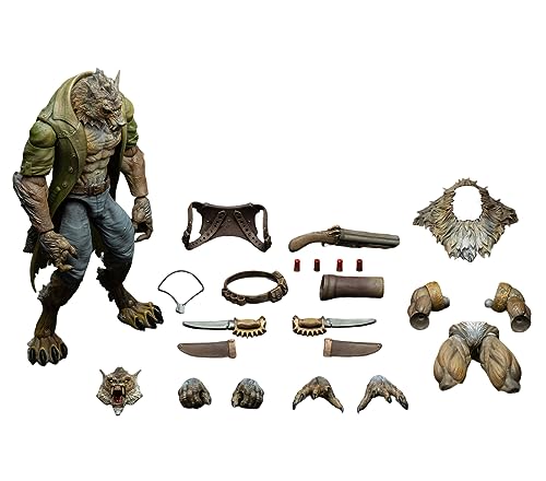 RAYGE3LOV Maestro Union FuRay Planet Blade Master Weng 1/12 Scale Figure 8.5in Furry Action Figures,Furay Planet Series weretiger Blade Master Weng wave3 weretiger,Orcs,Beastmen