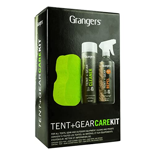 Granger's Tent + Gear Care Kit/Clean & Protect All Tents & Boat Covers/Made in England, Black, 300ml (GRF97)