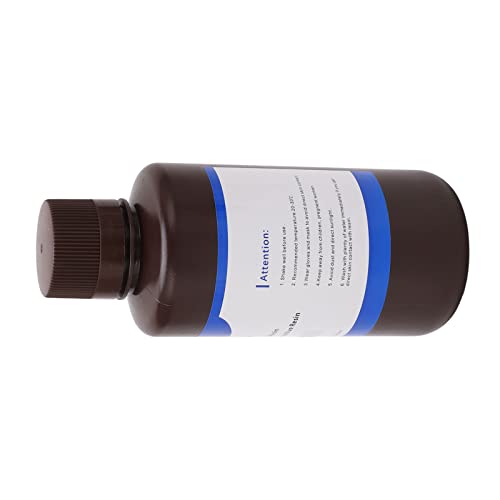Photopolymer Resin, 3D Printer Resin High Toughness 405nm Wavelengh Quick Curing Better Effect 500g LCD DLP for Model(Black)