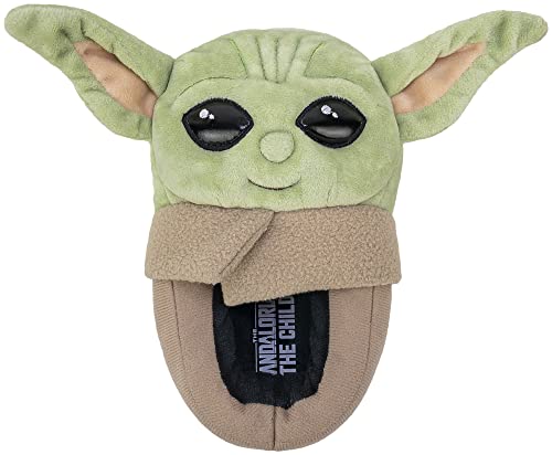 STAR WARS The Mandalorian, Grogu Baby Yoda Boys Slipper Full Body, Kids Size 13/1