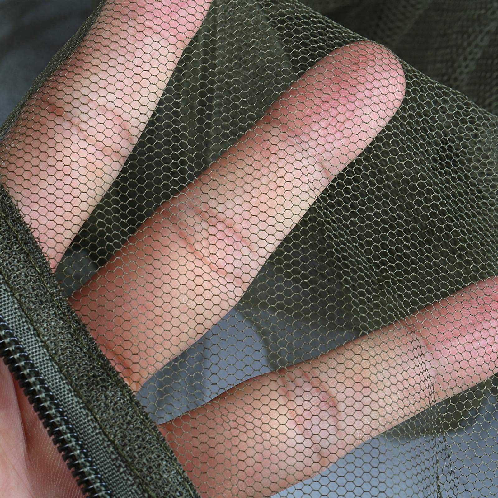 GWHOLE Camping Mosquito Net Canopy, Bug Net for Camping Bed, Tent Pegs Attached,Compact and Ultra-Light