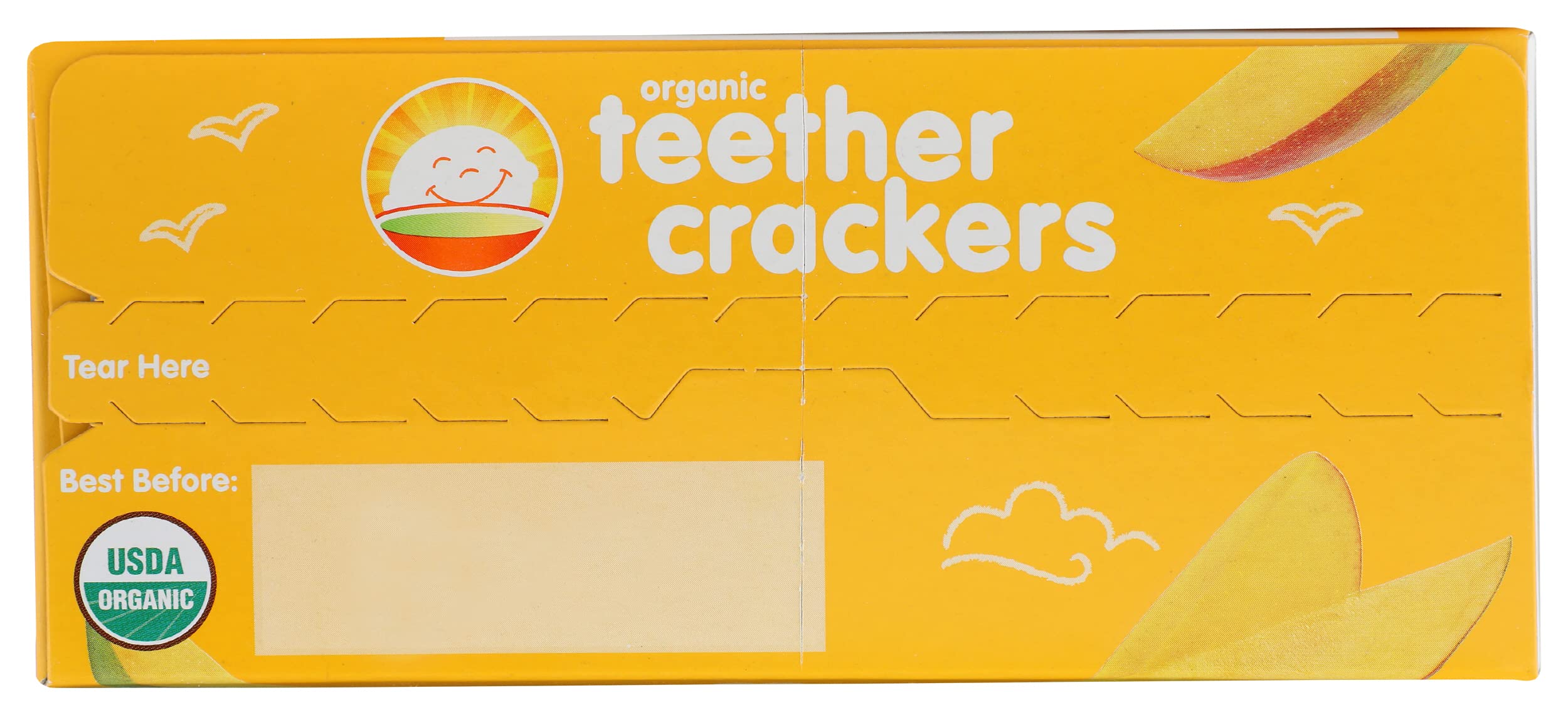 Happy Baby Organic Mango & Pumpkin Teether Crackers 12 Count, 1.7 OZ
