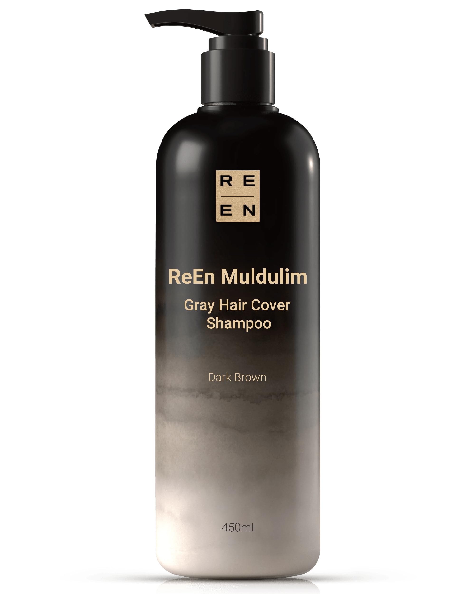 REEN LG Gradual Effect Dark Gray Color for Lighter Shades - Reducing Grey with Biotin Shampoo for Stronger, Healthier and Repaired Hair