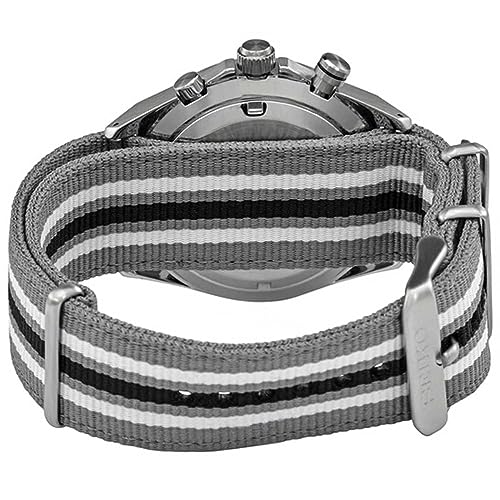 SEIKO Sport Watch SSB401P1, White, Nylon Strap