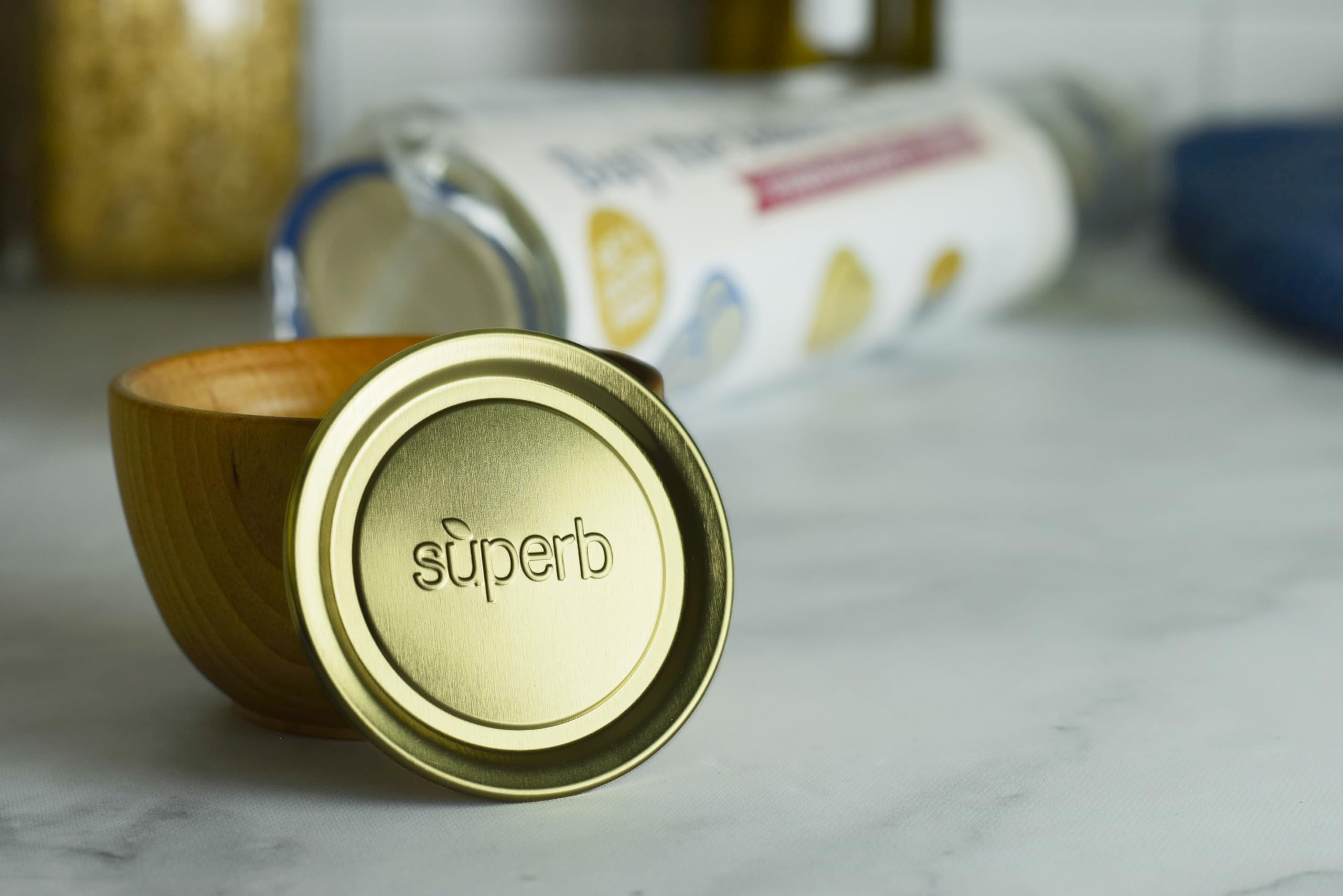 Superb Canning Lids – Regular Mouth Mason Jar Lids – Baker’s Dozen/Bulk Package of 156 Lids – Made in the USA