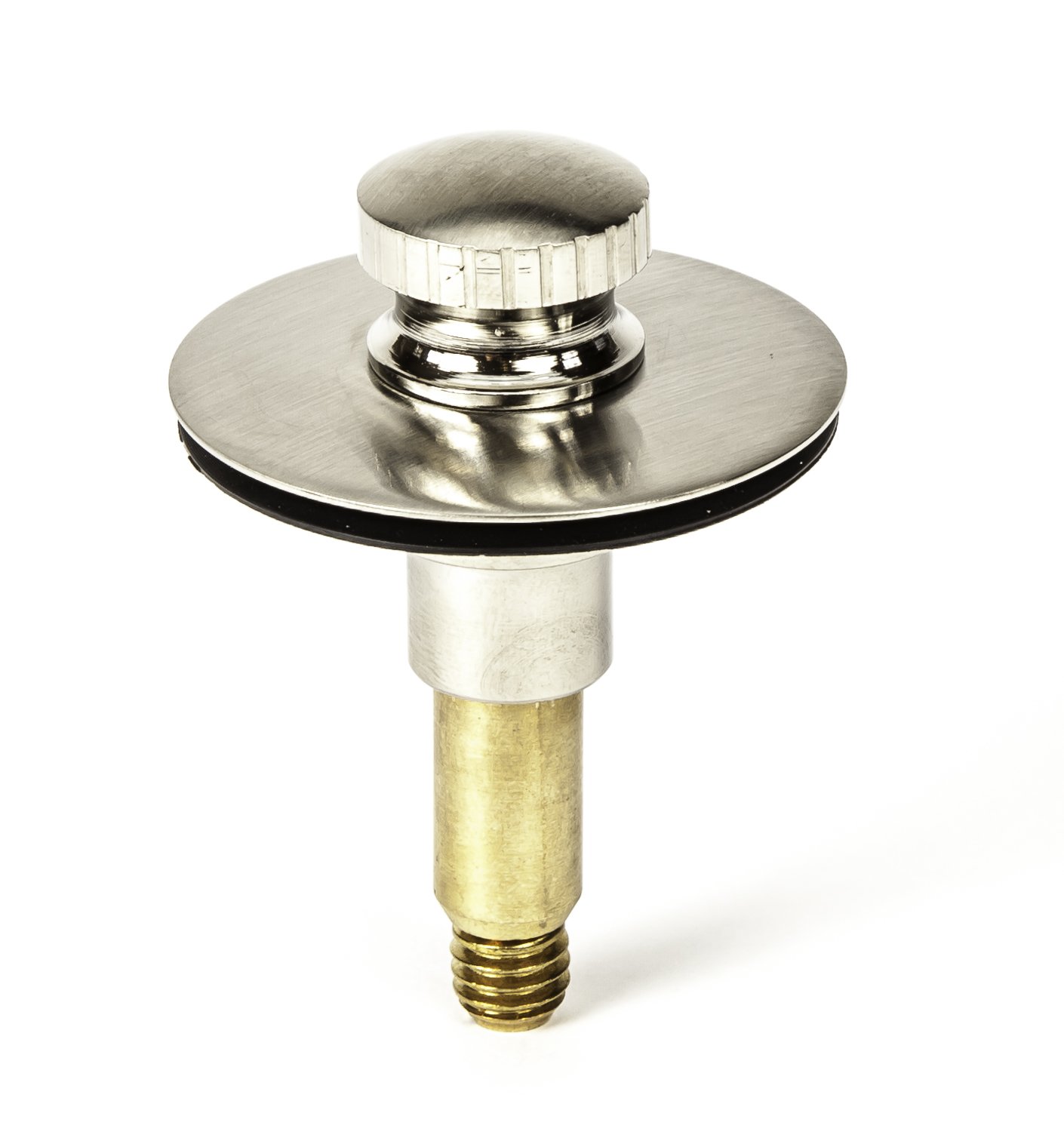 Universal Lift n Lock (Push Pull) Bath Tub/Bathtub Drain Stopper Includes 3/8" and 5/16" Fittings