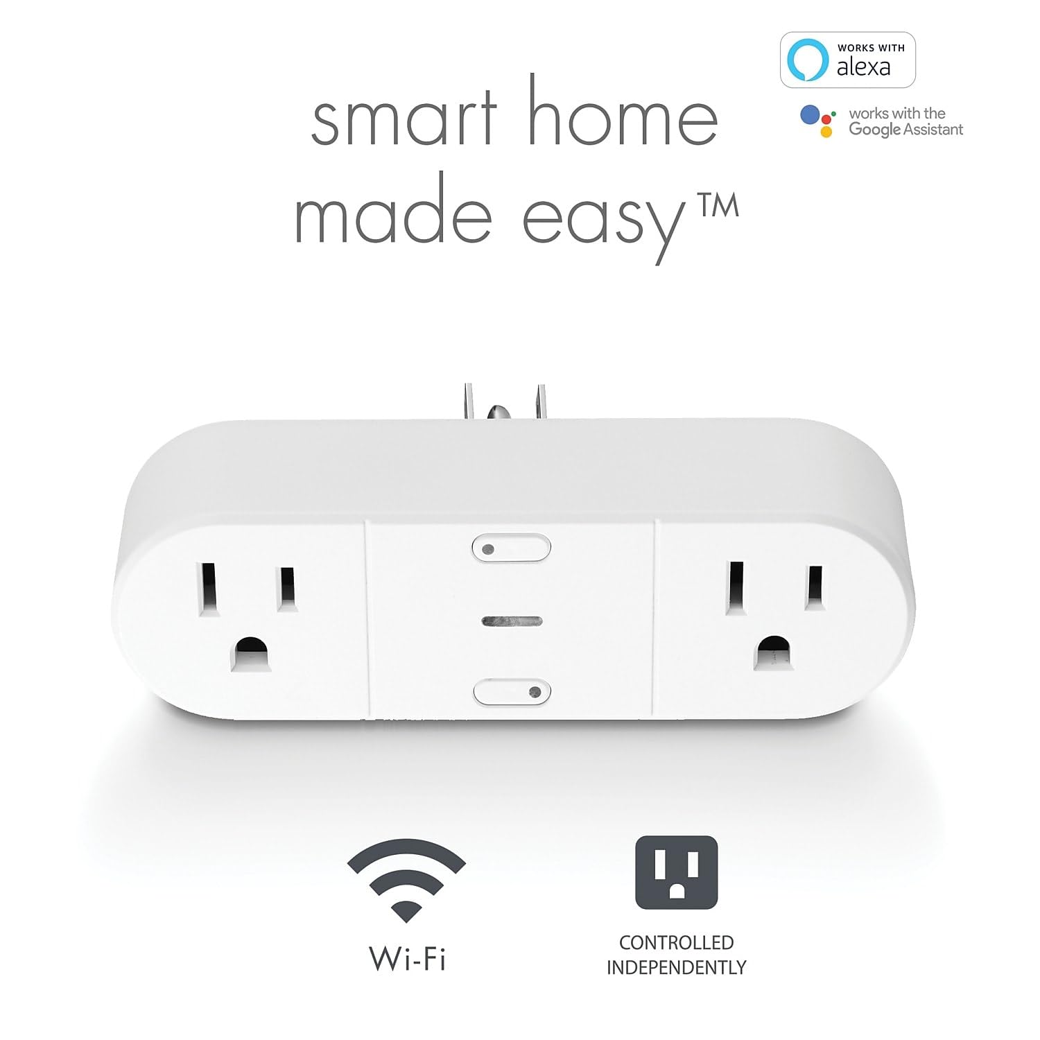 Globe Electric 50020 Collection Smart Plug, White