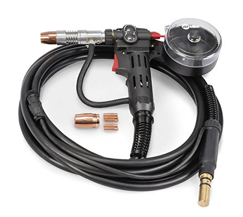 Miller Spoolmate 150 Spool Gun - 150A MIG Welder Spool Gun for Aluminum, Steel & Stainless Steel - Aluminum Spool Gun Welder with 20-Ft Cable, Nozzle & Extra Contact Tips - Ideal for Light Fabricators