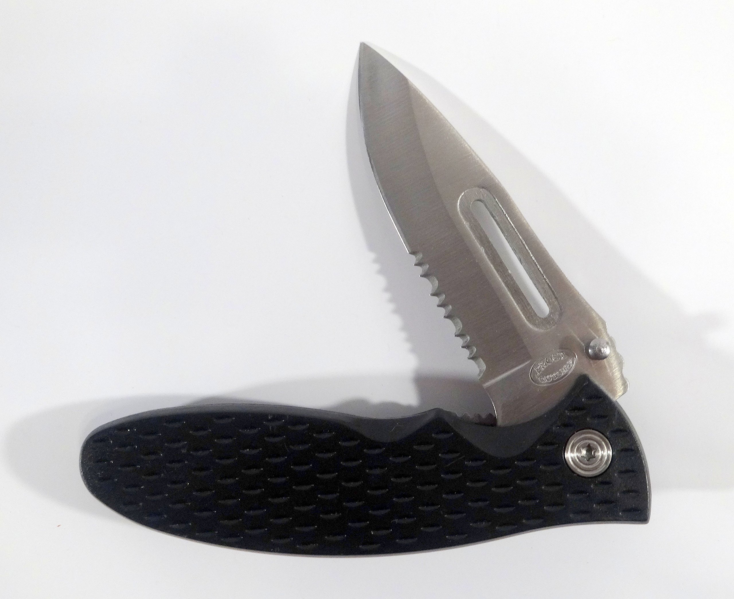 Frost Cutlery 'Double Tap' Folding Lock-blade Pocketknife with a 3.375" long Stainless Steel Blade
