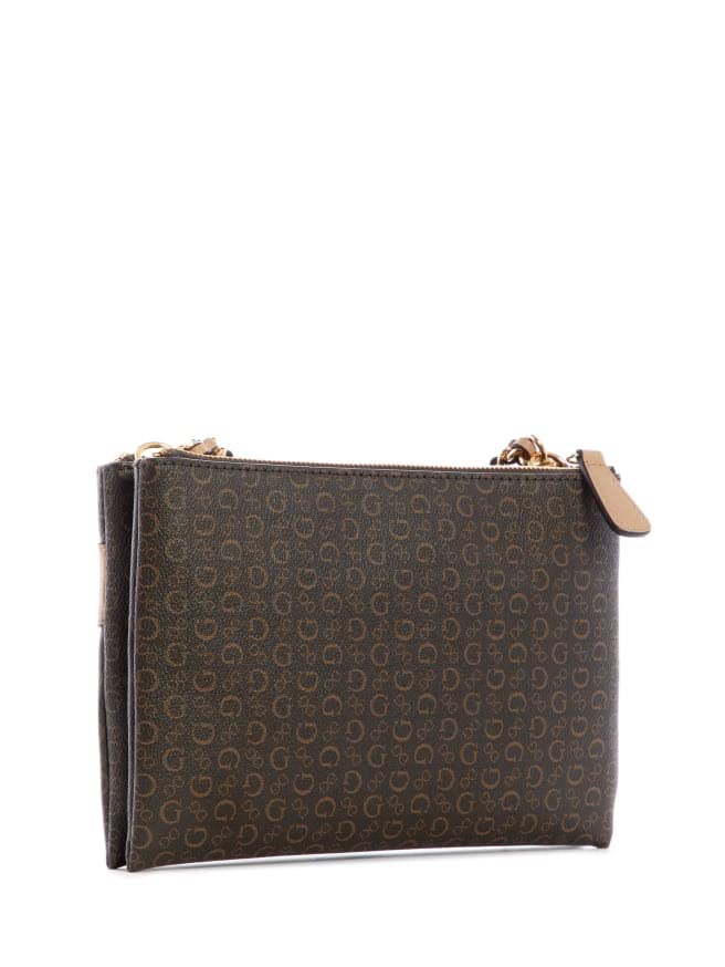 GUESS Factory Brooker Logo Double-Zip Crossbody