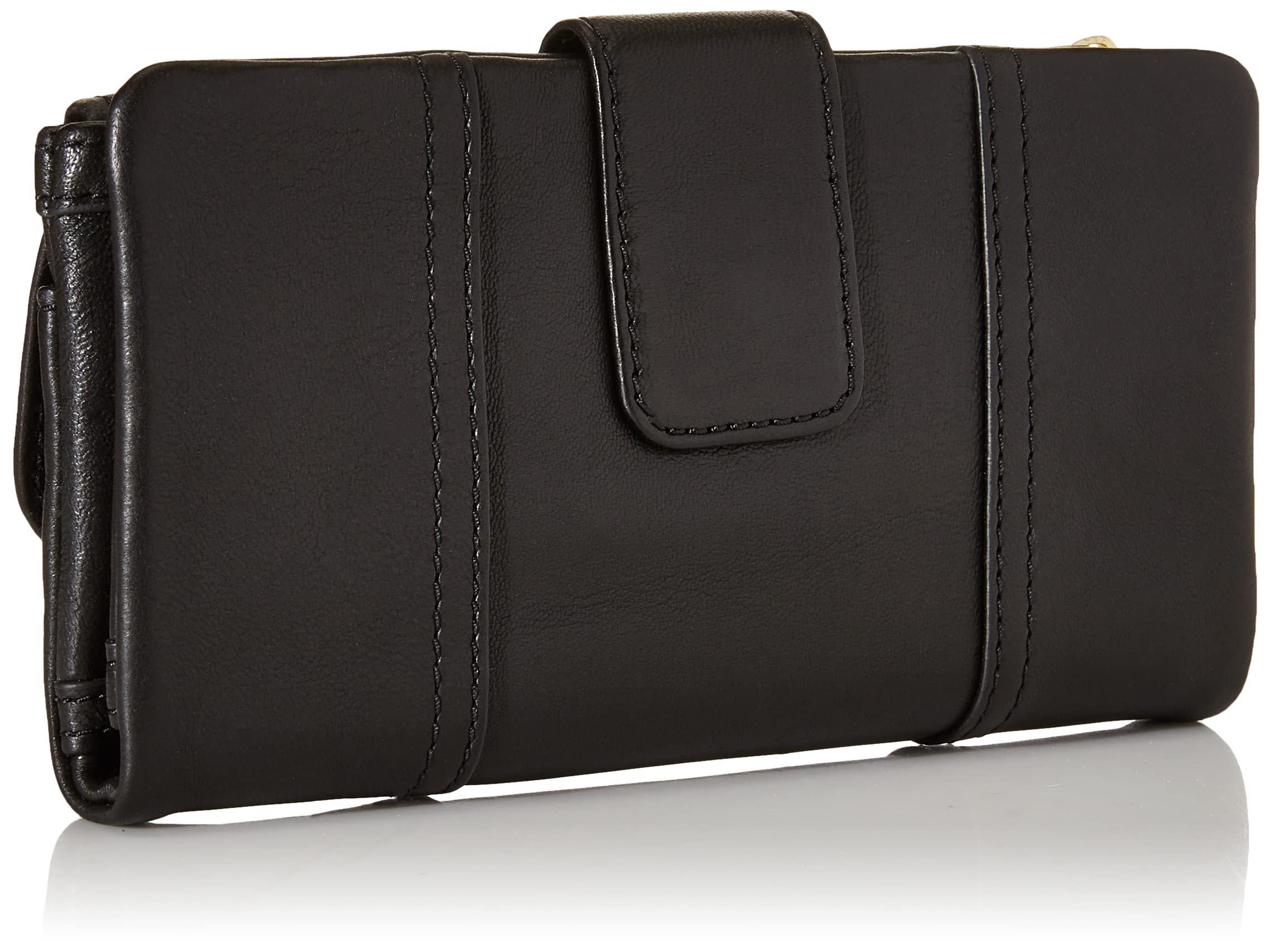 Fossil Women's Emory Leather Wallet Clutch Organizer, Black (Model: SL7984001)