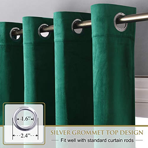 StangH Grommet Velvet Curtains & Short Blackout Curtains