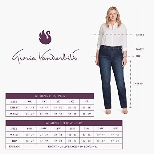 Gloria Vanderbilt Women's Amanda Classic High Rise Tapered Jean Petite, Scottsdale, 12 Short