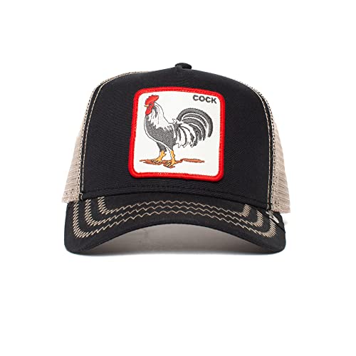 Goorin Bros. The Farm Men's Trucker Hat - Baseball Snapback Cap, Black Rooster