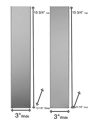 Universal Stainless Steel Over the Range L Shaped Microwave Fill Filler Kit - Fills a 36" Wide by 15-3/4" Tall Spot MF3-SS