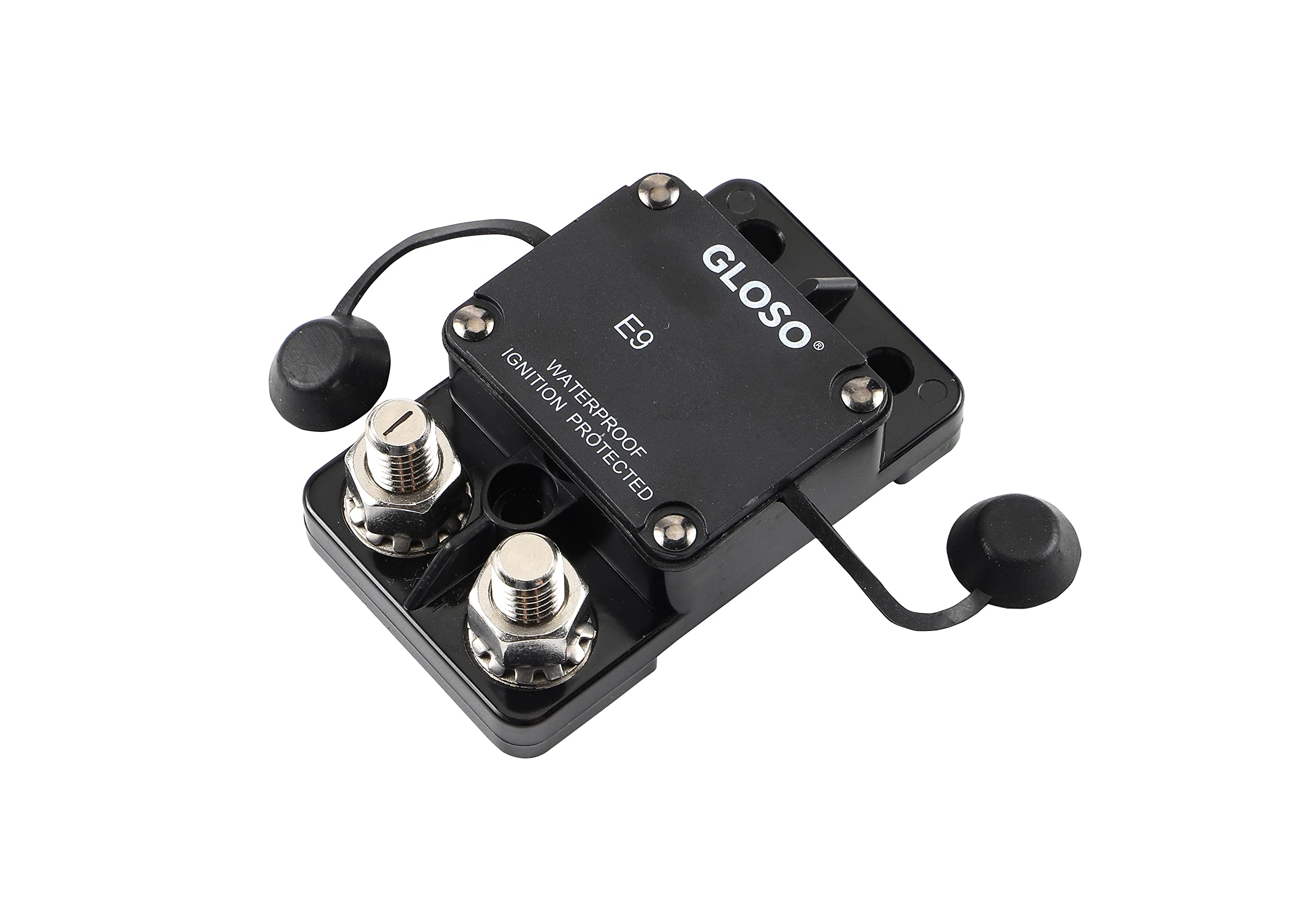 GLOSO Circuit Breaker E9A Waterproof Breaker Auto Reset (T1) 150A Side by Side Stud IP67 Marine Hi-Amp (150A)