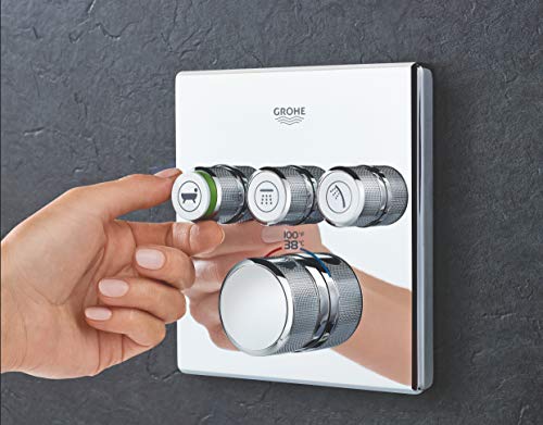 GROHE 29142000 Grohtherm Smart Thermostatic Trim With Control Module, Starlight Chrome