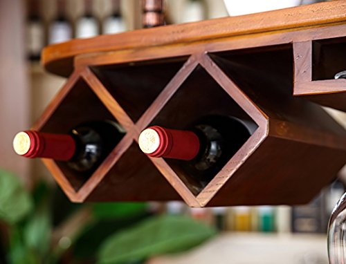 Stylish Simplicity European Solid Wood Wine Rack Wine Rack Wine Glass Rack, PIBM, b, 100 * 28 * 20cm