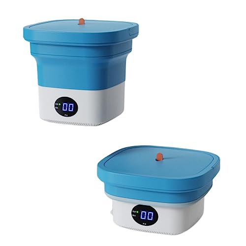 Folding Washing Machine,6L Portable Washing Machine,Mini Washing Machine with 3 Modes Deep Cleaning for Underwear, Baby Clothes, or Items, Foldable Machine Apartments, Camping, Travel (Blue)