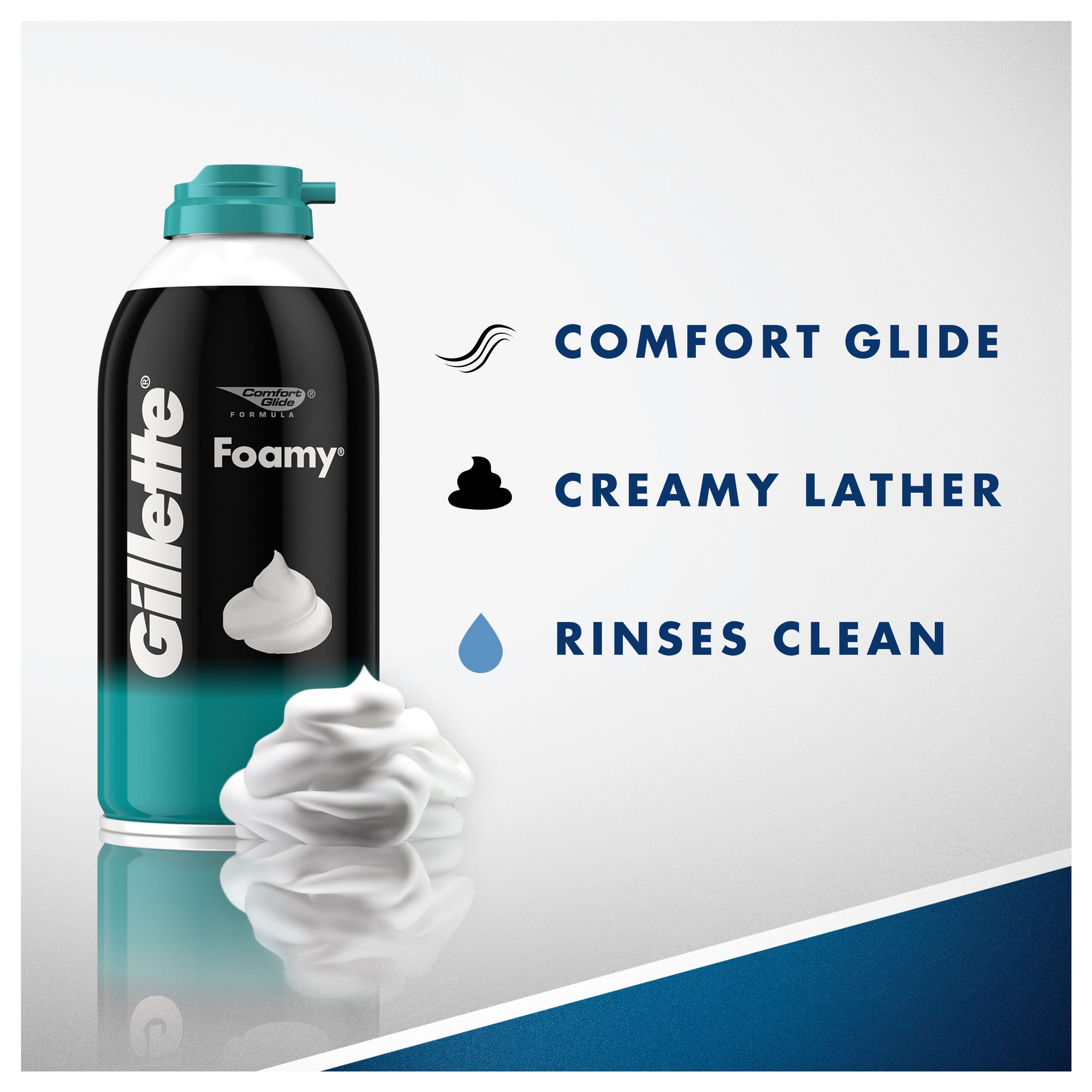 Gillette Foamy Shaving Cream, Sensitive Skin, 11 Ounce