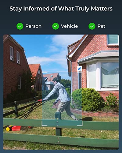 REOLINK First 4K Solar Security Cameras Wireless Outdoor, Argus PT 4K+ 6W Solar Panel, 360° Pan Tilt Solar Battery Outdoor Camera with 8MP Color Night Vision, 2.4/5 GHz Wi-Fi, No Monthly Fee