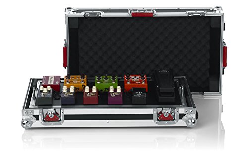 Gator Cases G-TOUR Series Gutiar Pedal board with ATA Road Case, Wheels and Pull Handle; Large: 24" x 11" (G-TOUR PEDALBOARD-LGW) , Black