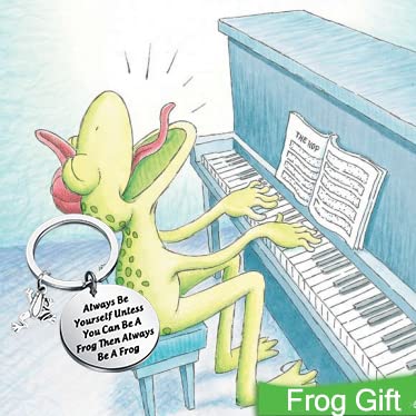 FOTAP Funny Frog Gift Always Be Yourself Unless You Can Be A Frog then Always Be A Frog Key Frog lover Gift Best Friend Gift (Frog key)