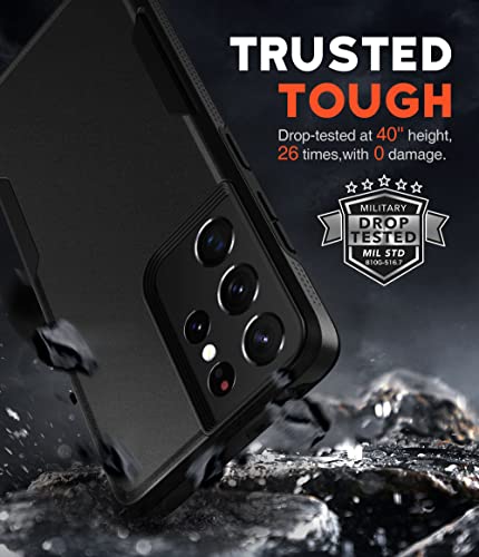 NALLOT for Samsung Galaxy S23 Ultra Case, [2 Layer Structure Protection] [Military Grade Anti-Drop] Lightweight Shockproof Protective Phone Case for Galaxy S23 Ultra 5G 6.8 inch' 2023-Black
