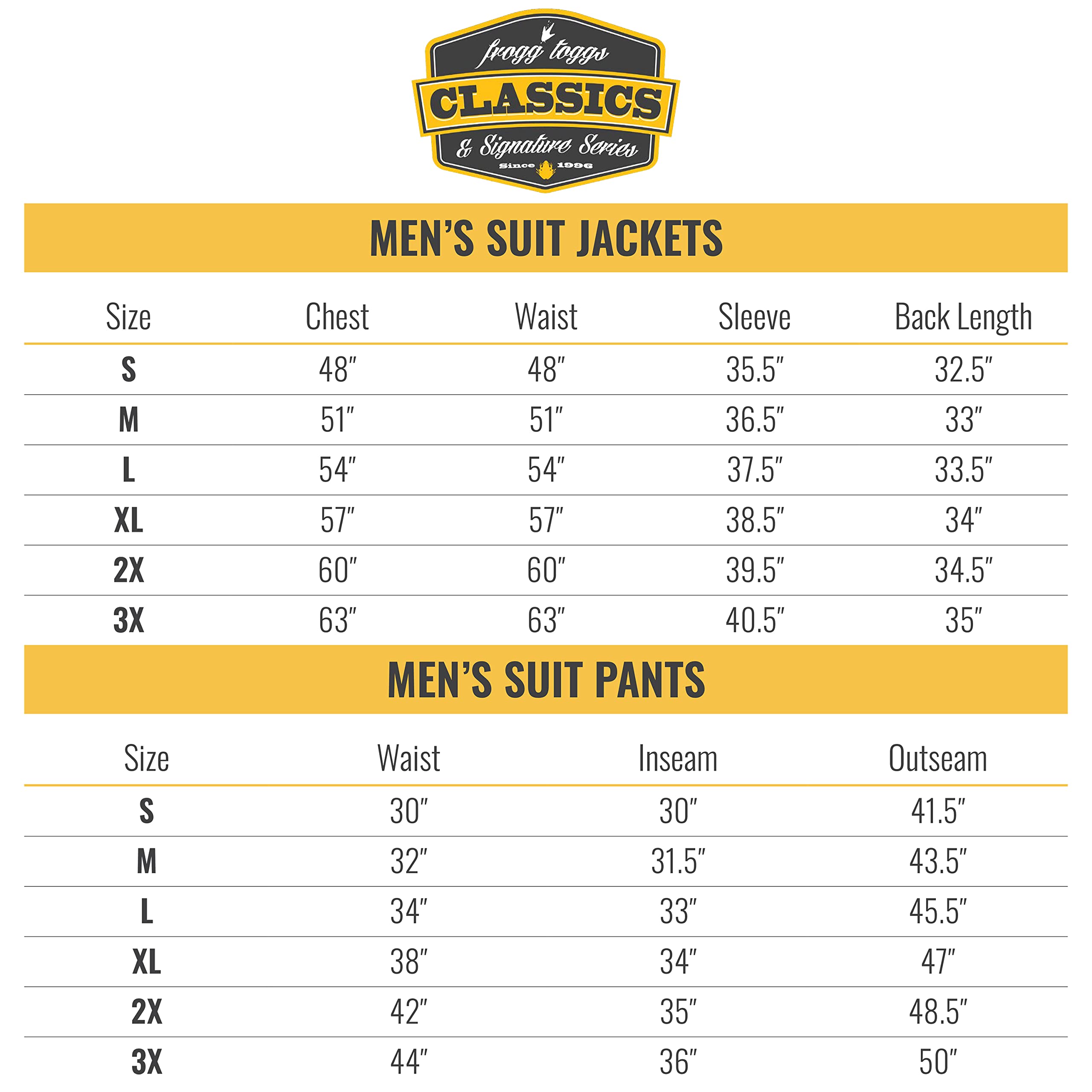 FROGG TOGGS Men's Classic All-Sport Waterproof Breathable Rain Suit , Stone Jacket/Black Pants, X-Large