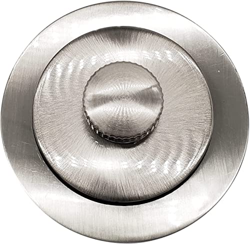 Westbrass Twist & Close Sch. 40 ABS Bath Waste with Two-Hole Elbow, Satin Nickel, D4941-07