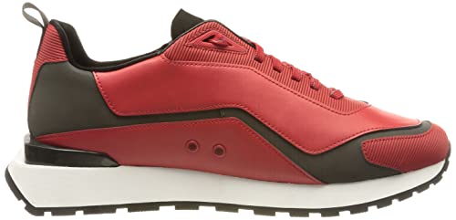 HUGO Men's Sneaker, Red, 11