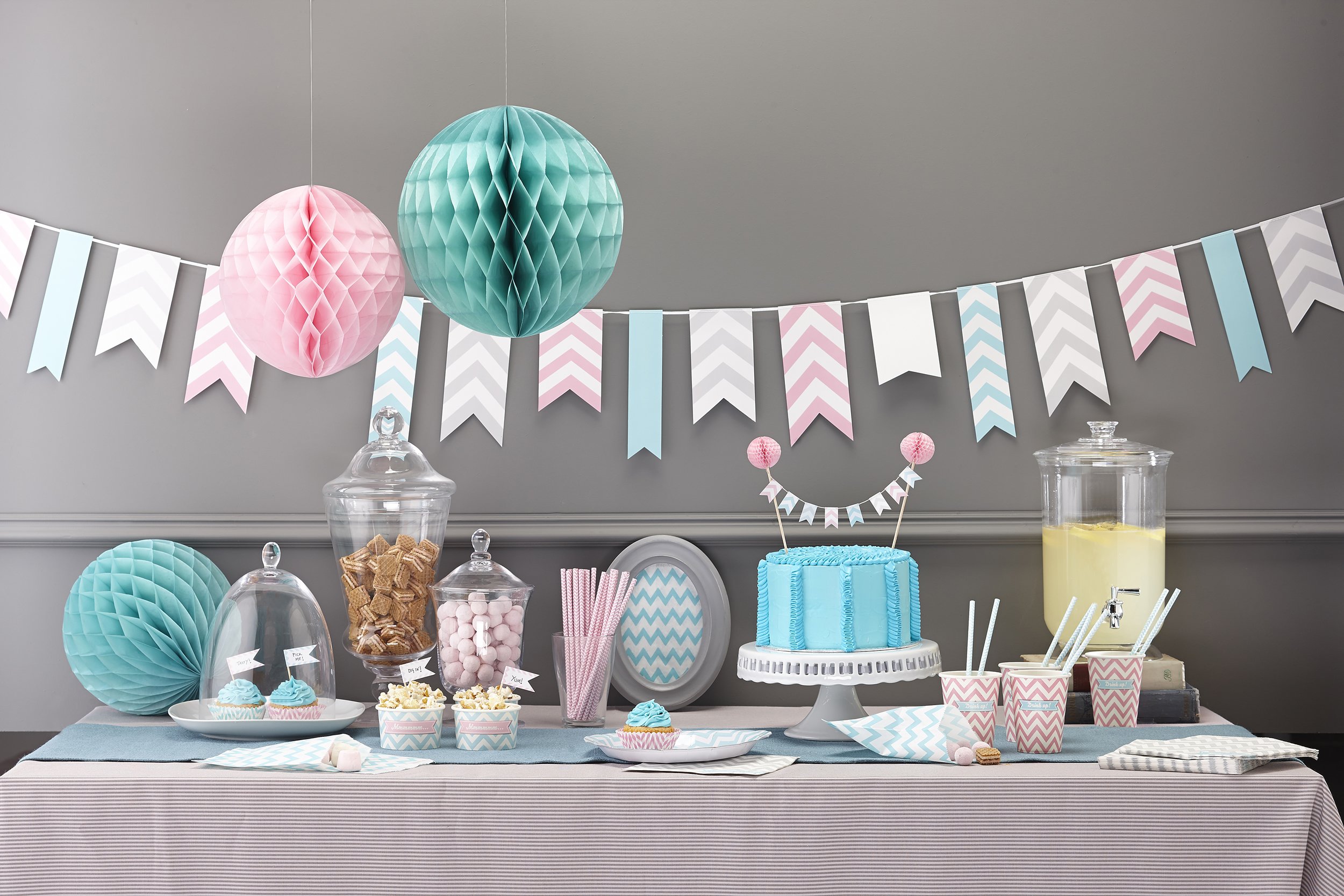 Ginger Ray Chevron Selfie Party Photo Booth Props Kit, 10 Pack