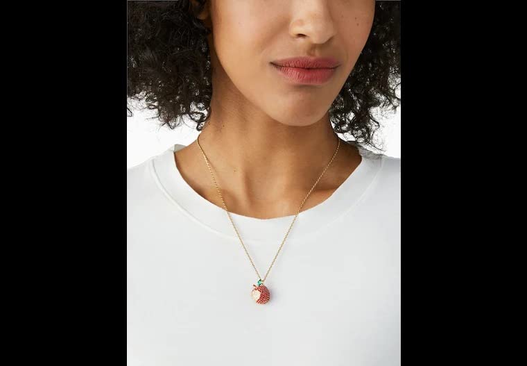 Kate Spade Fashion Pendant Necklace One Size (Red Apple)