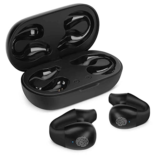 UrbanX UX3 True Wireless Earbuds Bluetooth Headphones Touch Control with Charging Case Stereo Earphones in-Ear Built-in Mic Headset Premium Deep Bass for Micromax Infinity N11 - Black