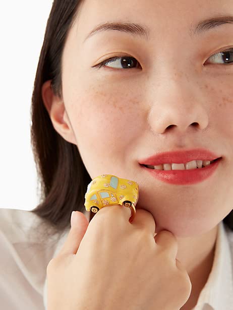 Kate Spade New York Off We Go Bug Beetle Car Yellow Ring (6)