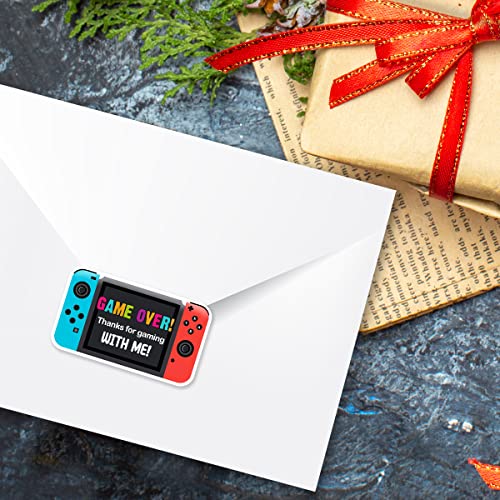 Video Game Party Thank You Sticker Labels, Great for Party Favors, Envelope Seals & Goodie Bags(54 Count)