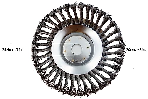 ZXJHGXS Lawn Mower Trimmer Head Grass Head Universal Weed Eater Head Steel Wire Cutter Trimmer Head 8Inch